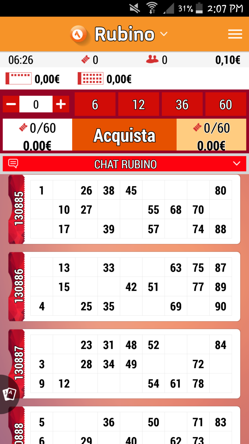 Gioco Digitale bingo app giocare da mobile - Tombolaonline