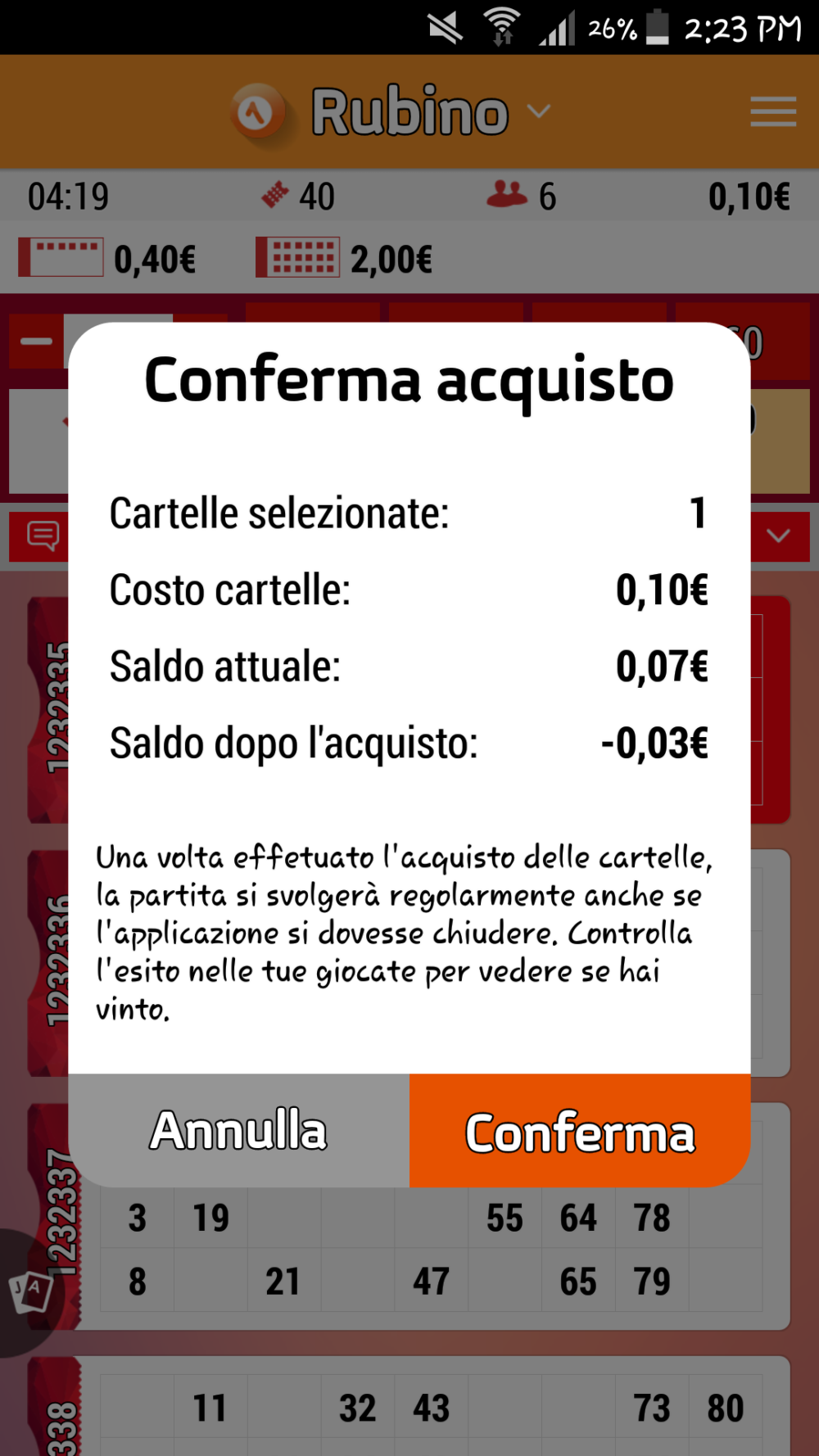 Gioco Digitale bingo app giocare da mobile - Tombolaonline
